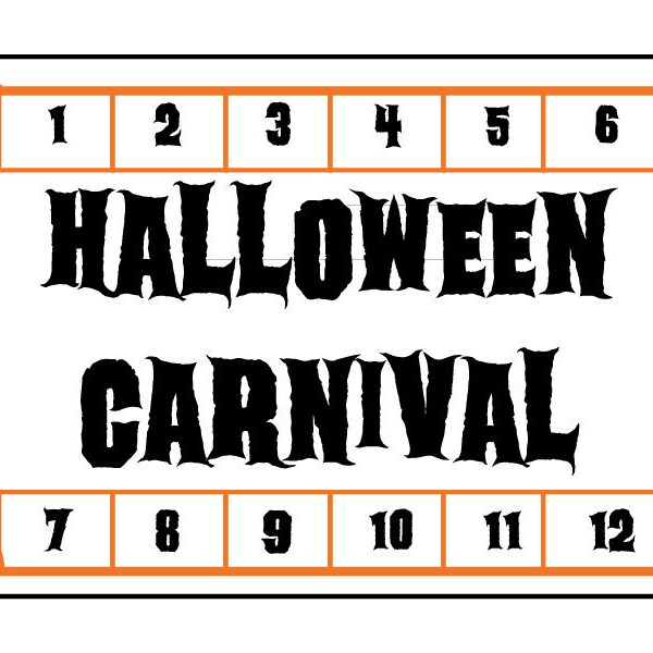 Carnival Punch Card - Etsy