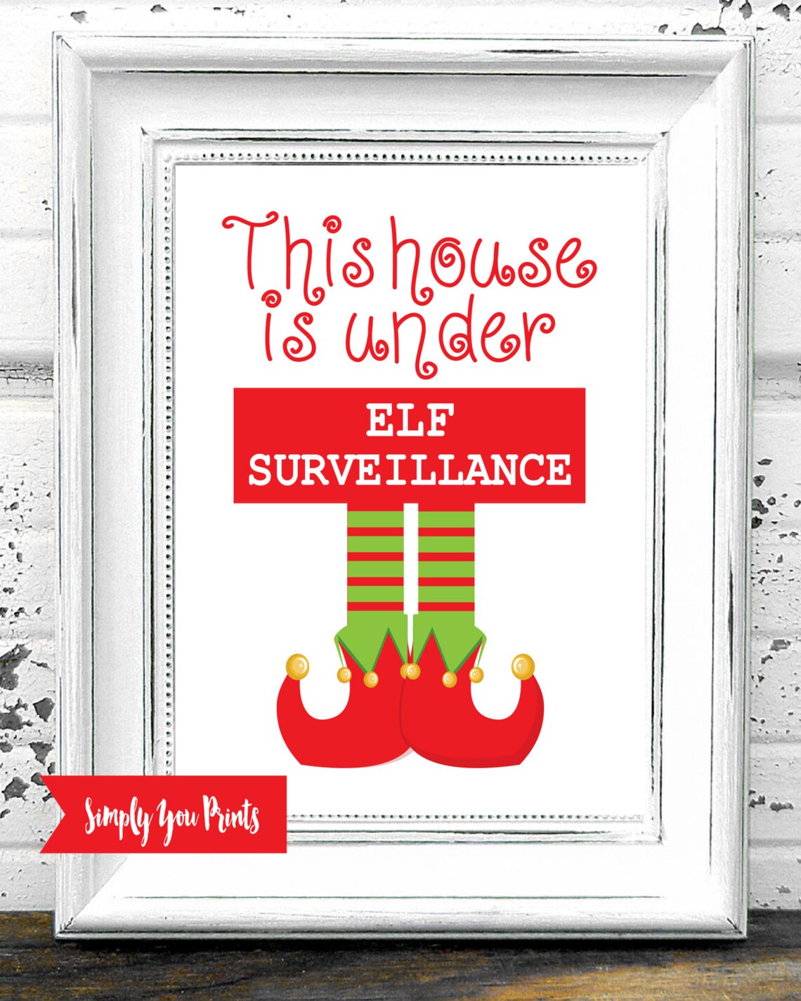 Elf Surveillance Wall Art instant Download 8x10 Elf - Etsy