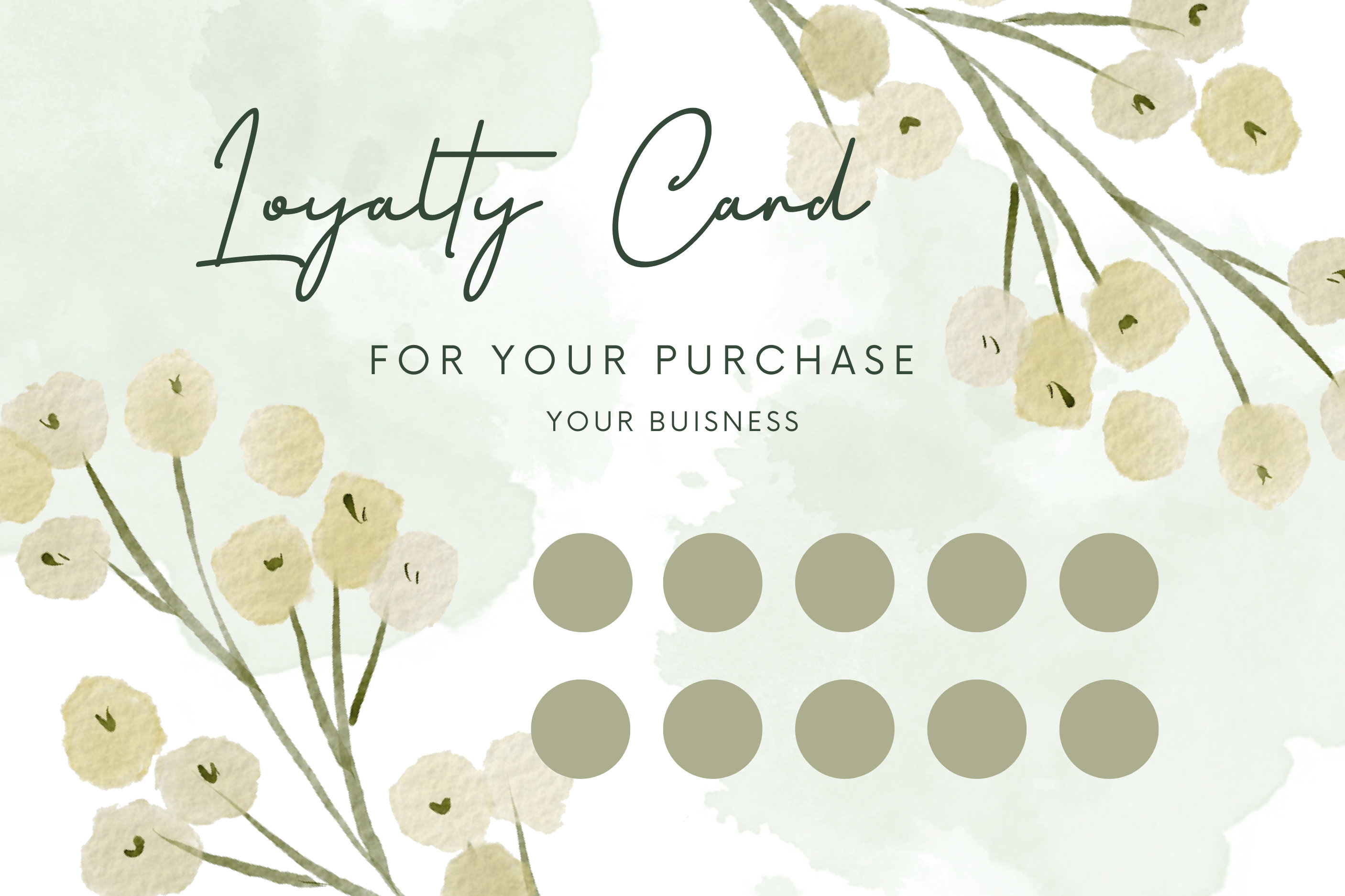 Personalized Loyalty Punch Card Custom Loyalty Card Punch - Etsy