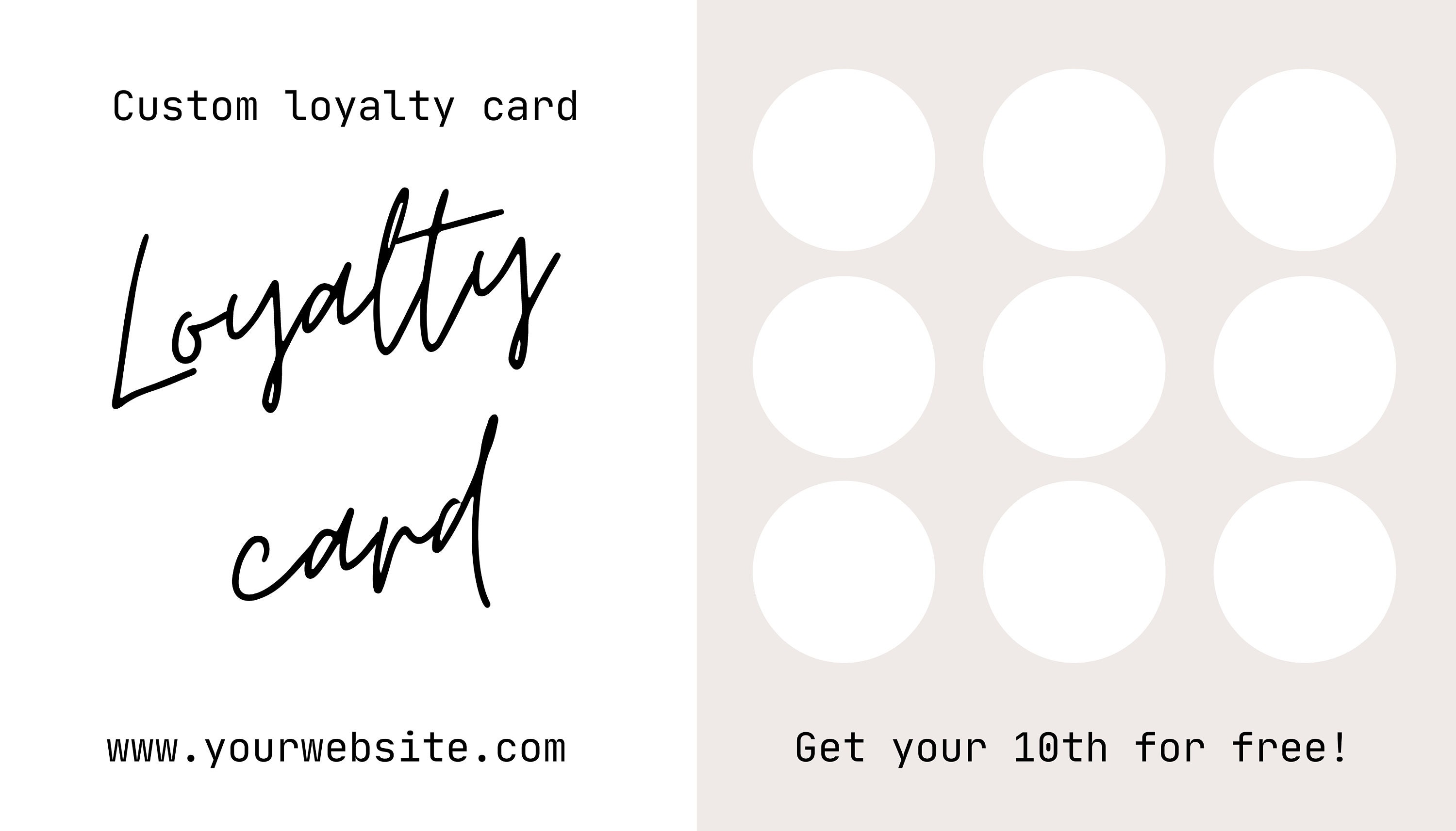 Personalized Loyalty Punch Card Custom Loyalty Card Punch - Etsy