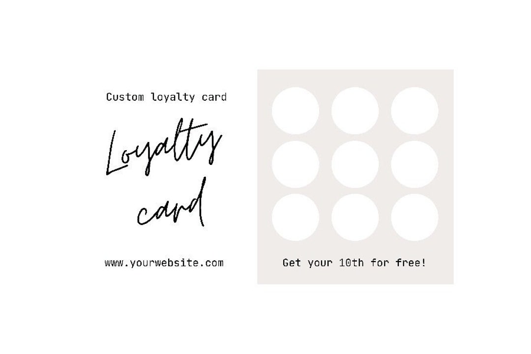 Personalized Loyalty Punch Card Custom Loyalty Card Punch - Etsy
