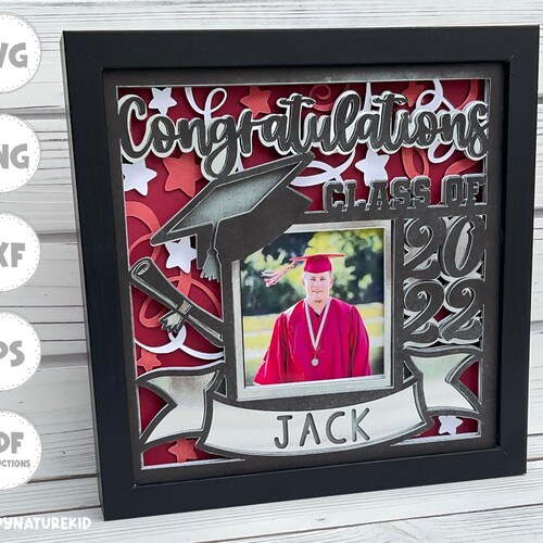 Graduation Shadow Box Svg Personalized Graduation Svg Class - Etsy Canada
