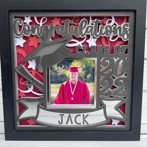Graduation Shadow Box Svg Personalized Graduation (Instant Download) - Etsy