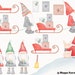 Scandinavian Christmas Clipart, Christmas Clipart, Watercolor Christmas ...