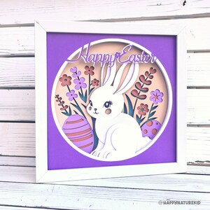 Easter Bunny Shadow Box Svg, 3d Easter Svg, 3d Bunny Svg, Projects for ...