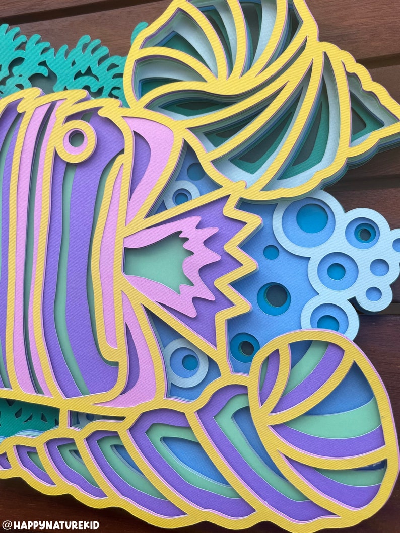 3d Tropical Fish Svg Fish Svg 3d Fish Svg Ocean Svg - Etsy Canada