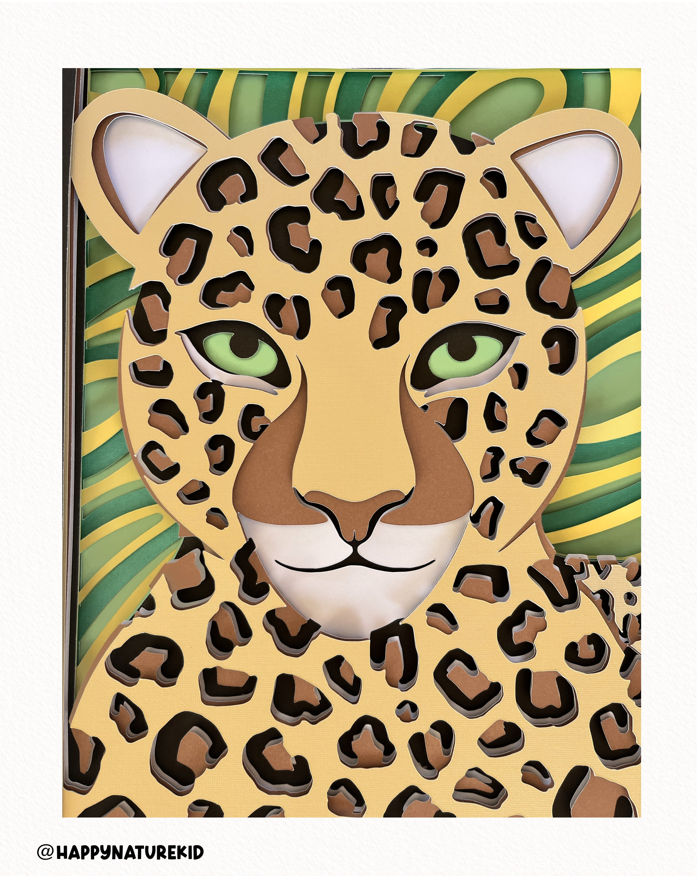 3d Leopard Svg Leopard Shadow Box Svg Shadow Box Svg - Etsy