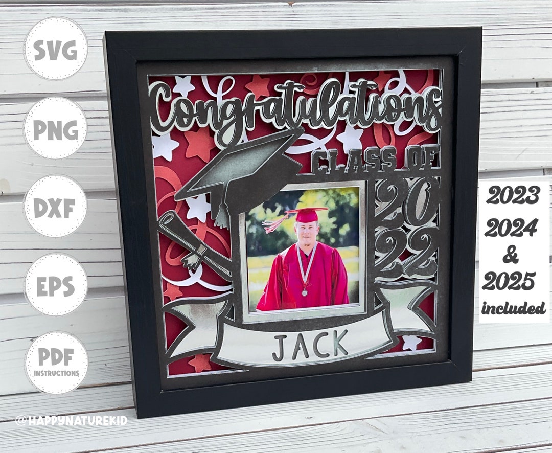 Graduation Shadow Box Svg Personalized Graduation (Instant Download) - Etsy