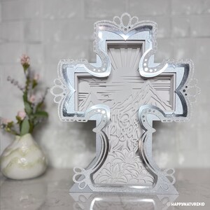 Cross Shadow Box Svg, Easter Shadow Box Svg, Resurrection Shadow Box ...