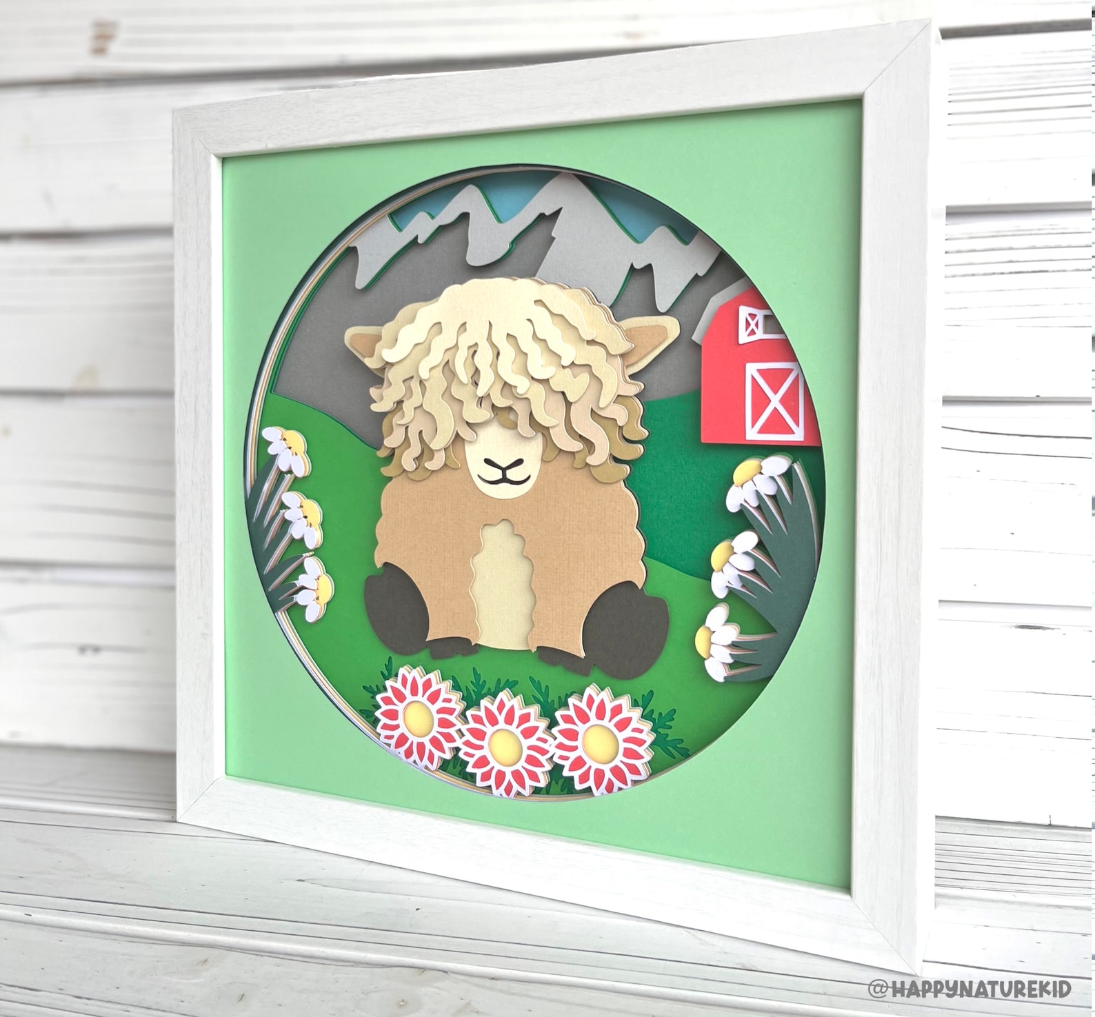 3d Sheep Shadow Box Svg 3d Sheep Svg 3d Layered Svg 3d Mandala - Etsy