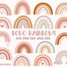 Neutral Rainbow Png, Boho Rainbow Clipart, Boho Rainbow Png, Rainbow ...