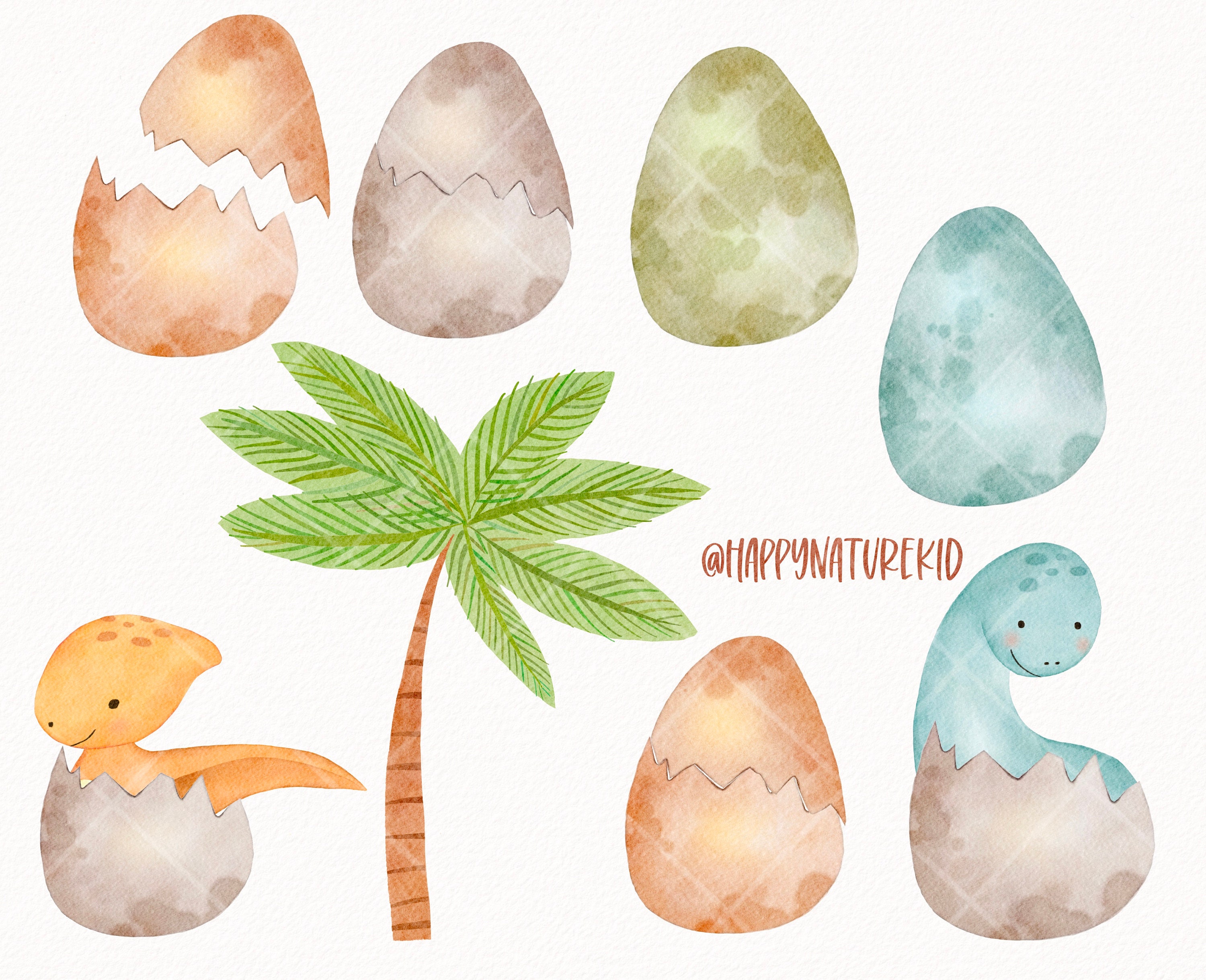 Dinosaur Clipart Watercolor Dinosaur Clipart Dinosaur Png - Etsy