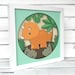 Triceratops Shadow Box Svg 3d Triceratops Svg 3d Dinosaur Svg 3d ...