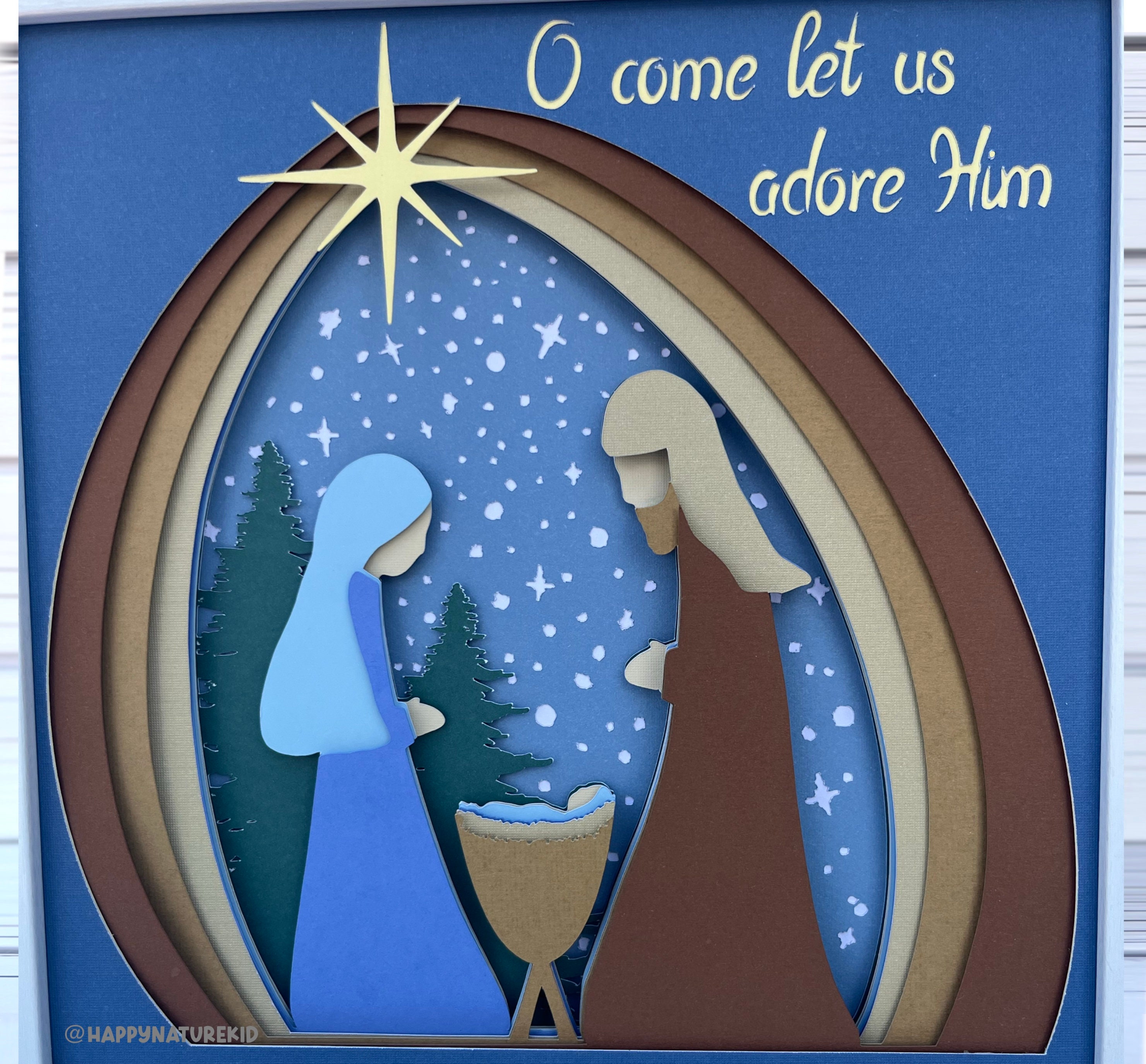 Nativity Shadow Box Svg Nativity Svg Christmas Shadow Box - Etsy Canada