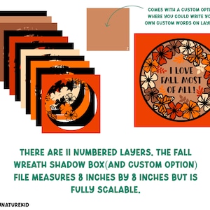 3d Fall Shadow Box Bundle, 3d Floral Ghost Shadow Box Svg, 3d Jack O ...