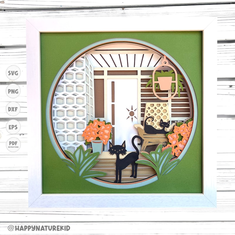 Retro Flowers Shadow Box - Etsy