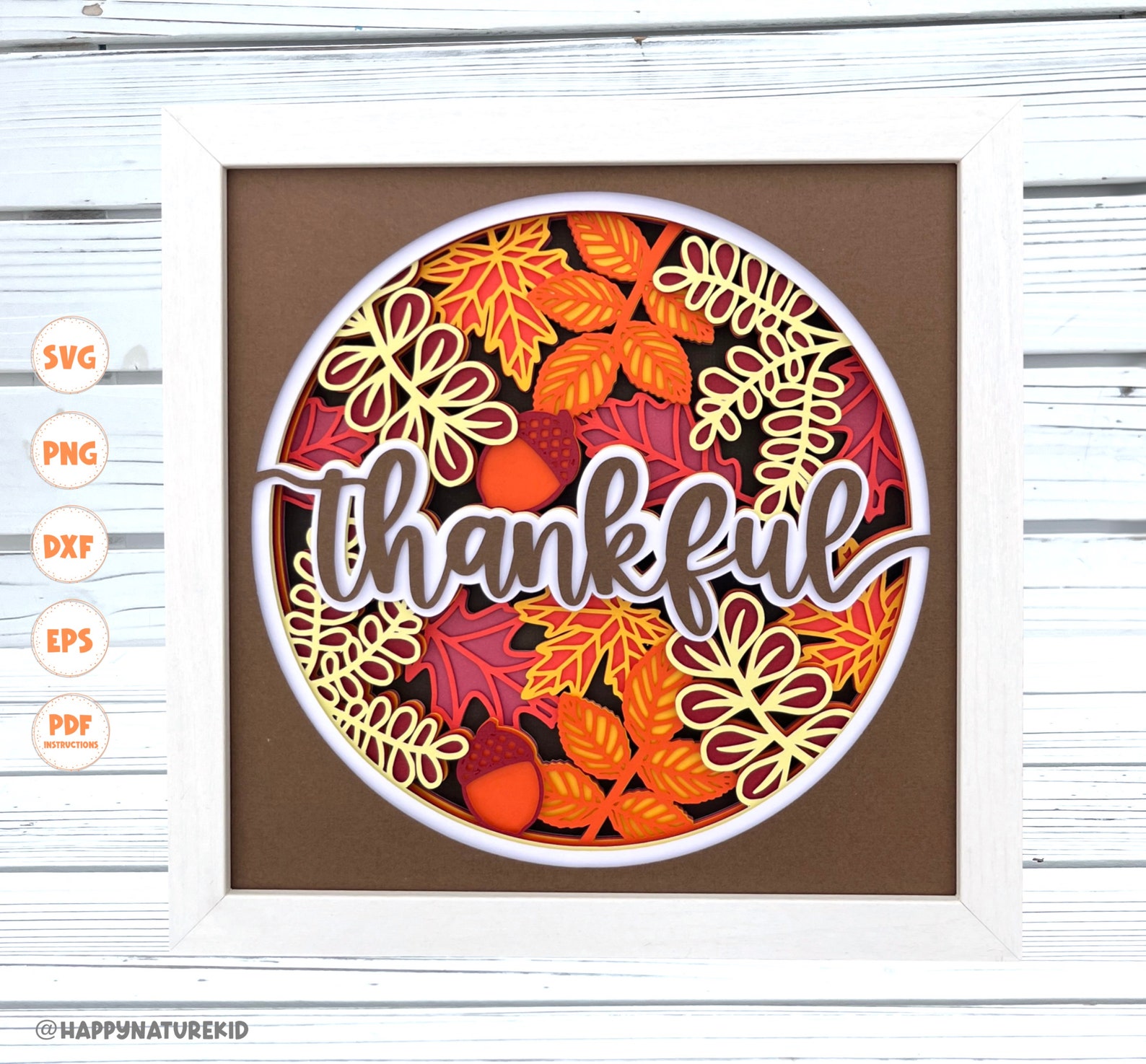 Thankful Shadow Box Svg, 3d Thankful Svg, Shadow Box Svg, Shadow Box ...