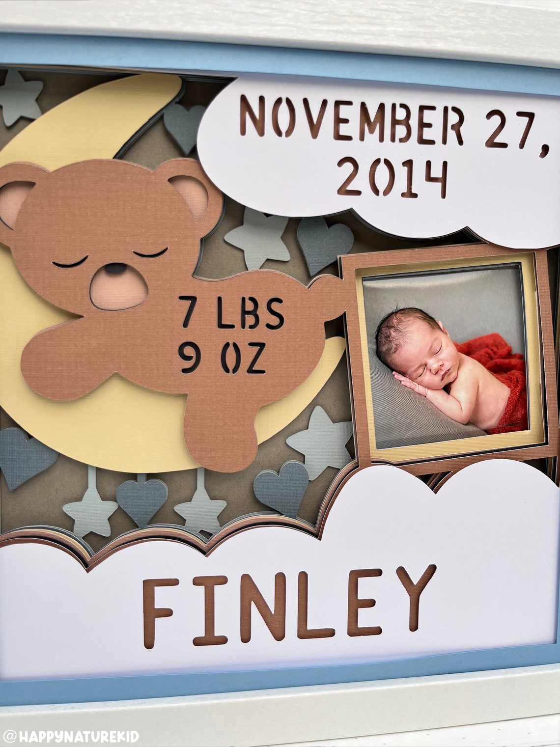 Baby Stats Shadow Box Svg Baby Stats Svg Baby Svg Shadow - Etsy