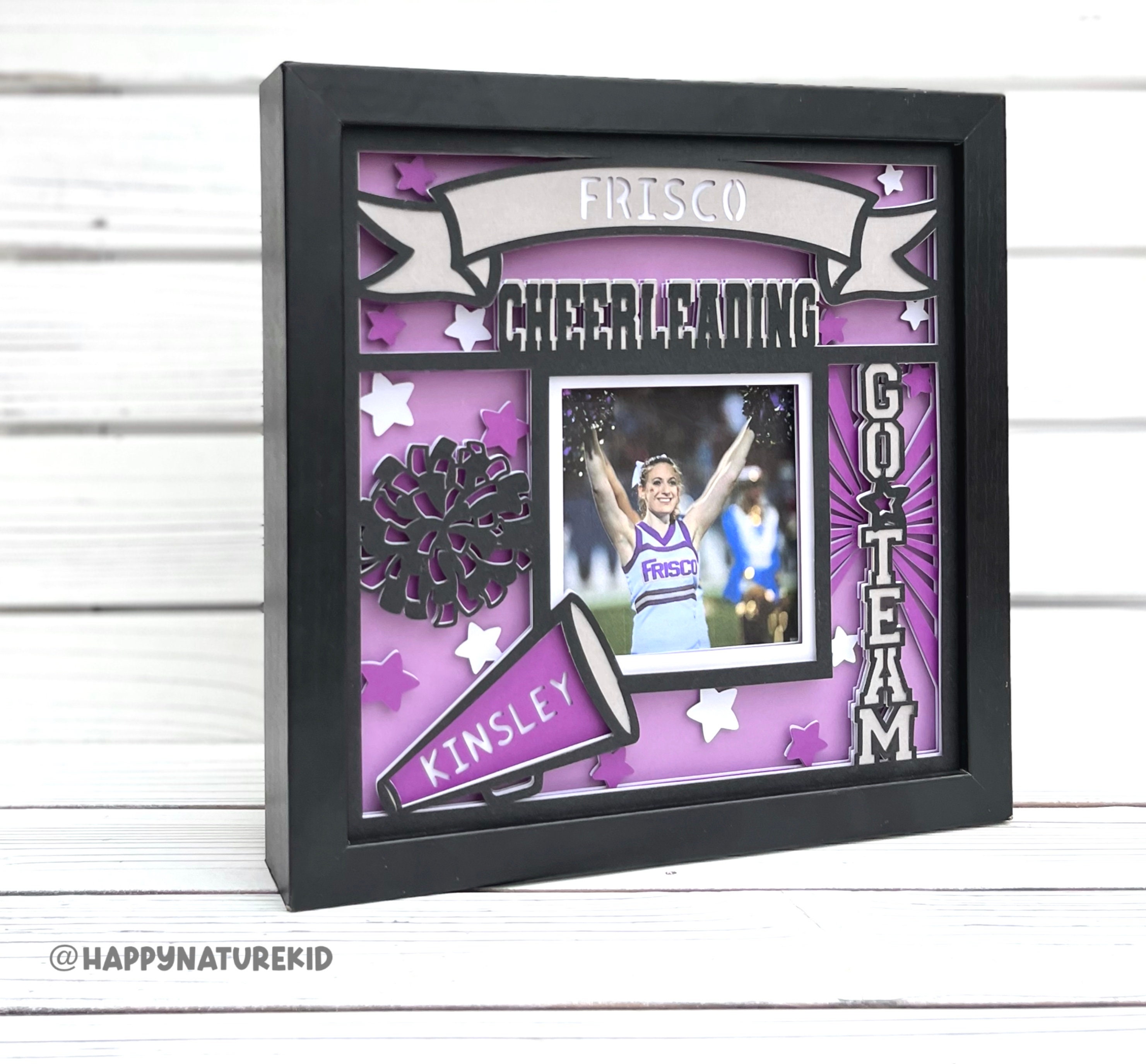 Cheerleading Shadow Box Svg Shadow Box Svg Cheerleading Svg - Etsy Israel