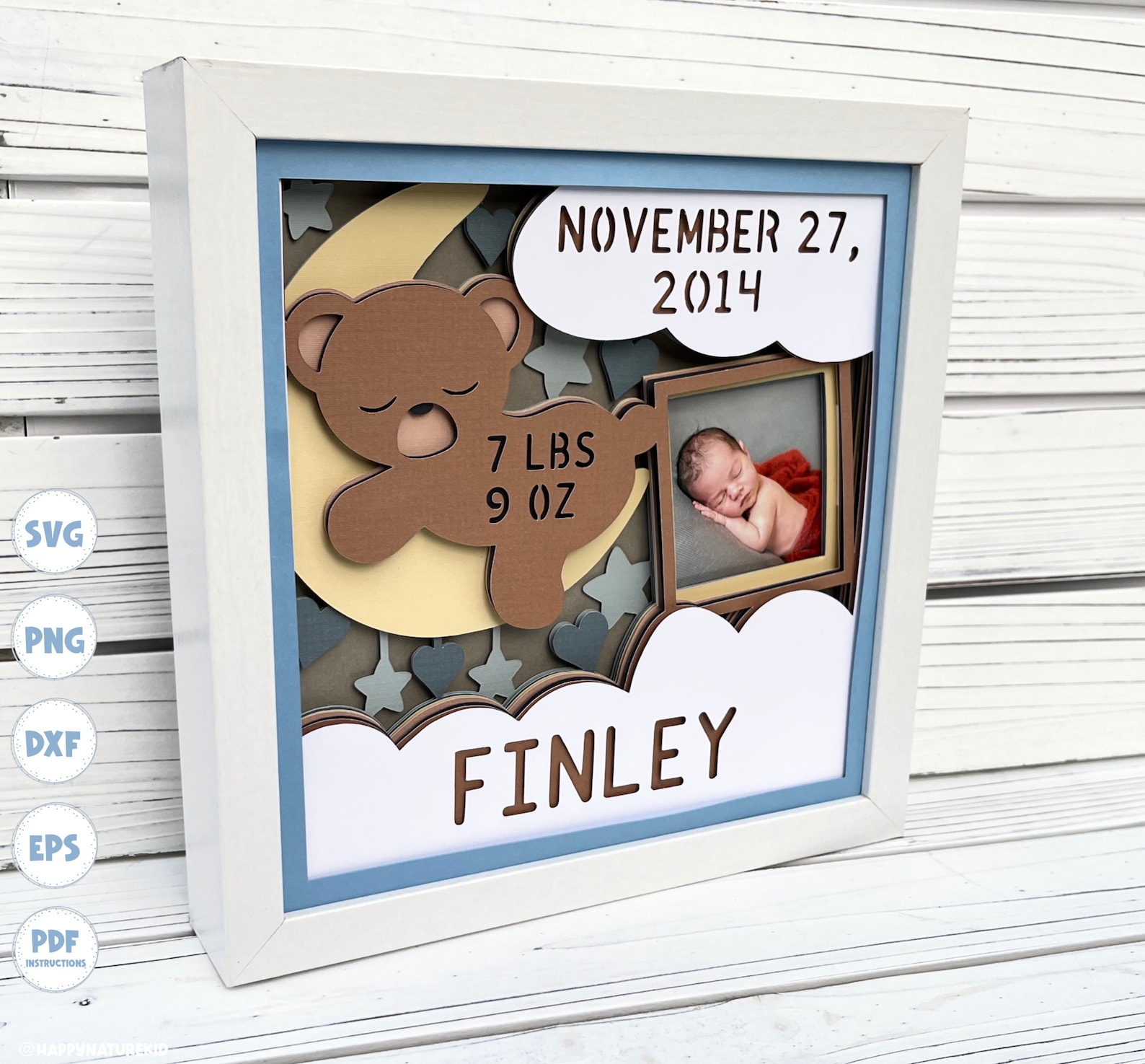 Baby Stats Shadow Box Svg, Baby Stats Svg, Baby Svg, Shadow Box Svg - Etsy