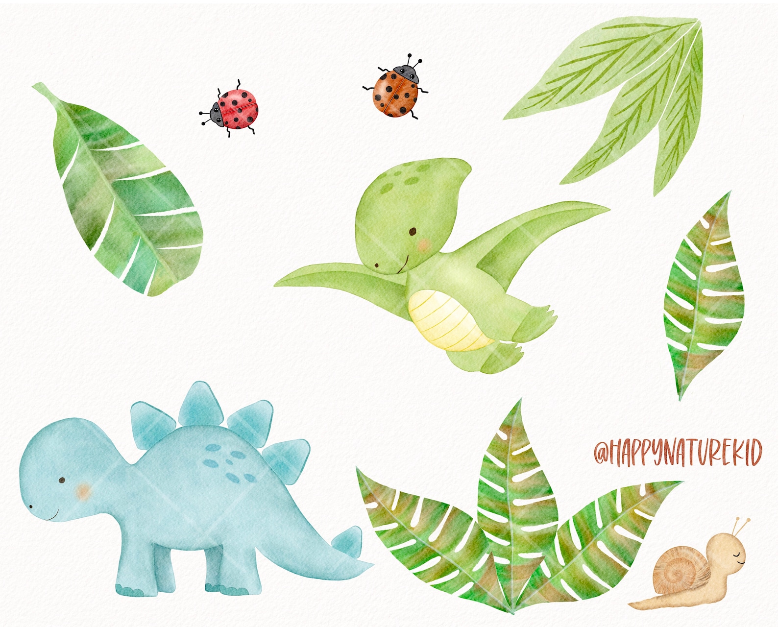 Dinosaur Clipart Watercolor Dinosaur Clipart Dinosaur Png - Etsy