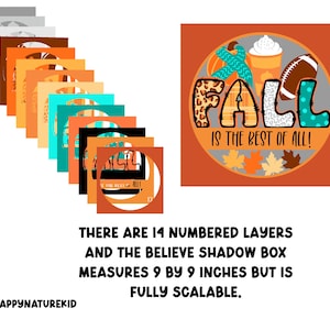 Fall Shadow Box Svg, Shadow Box Svg, Sweater Weather Svg, Coffee Svg ...