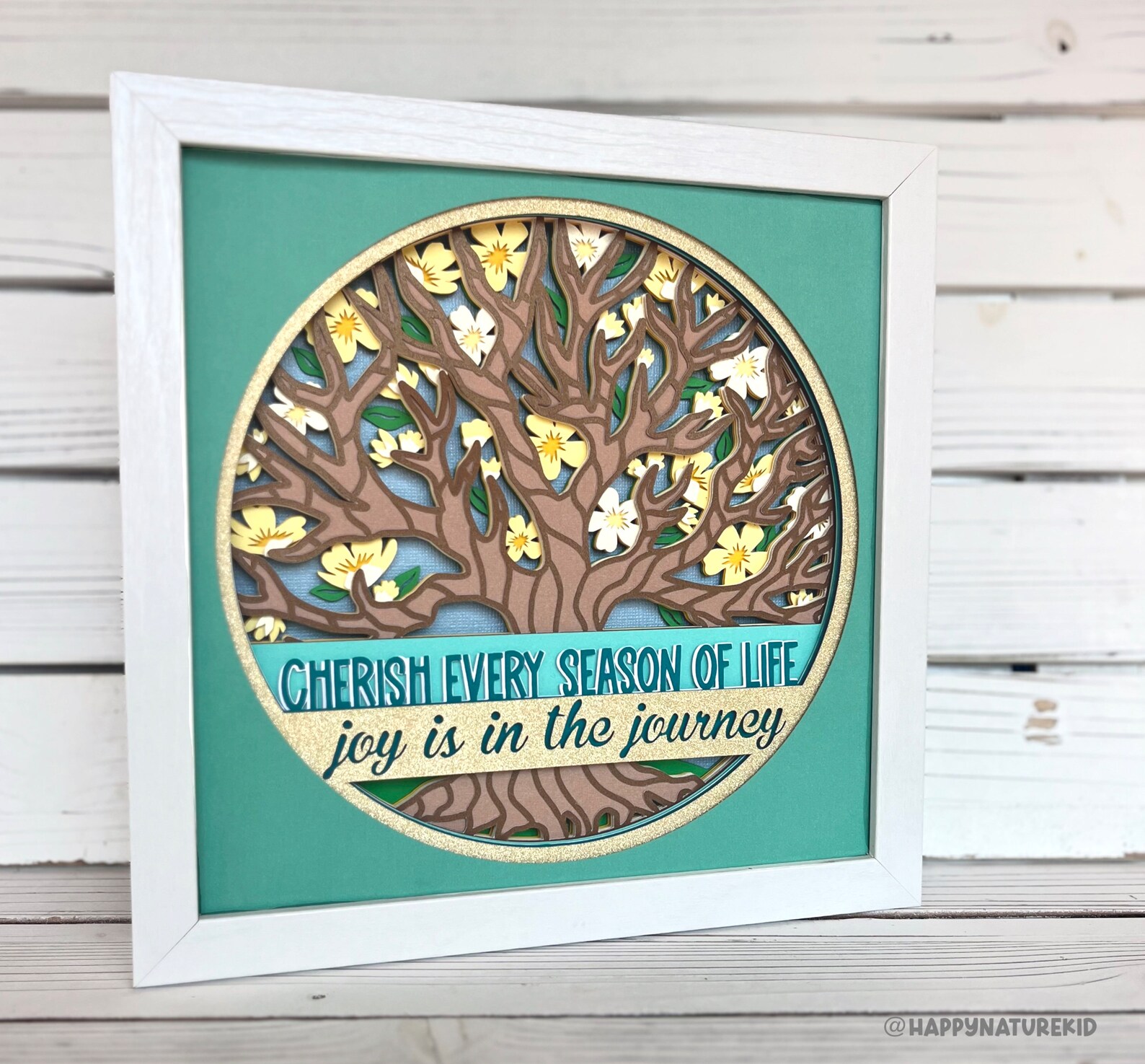 3d Spring Tree Shadow Box Svg, 3d Spring Tree Svg, 3d Shadow Box Svg ...