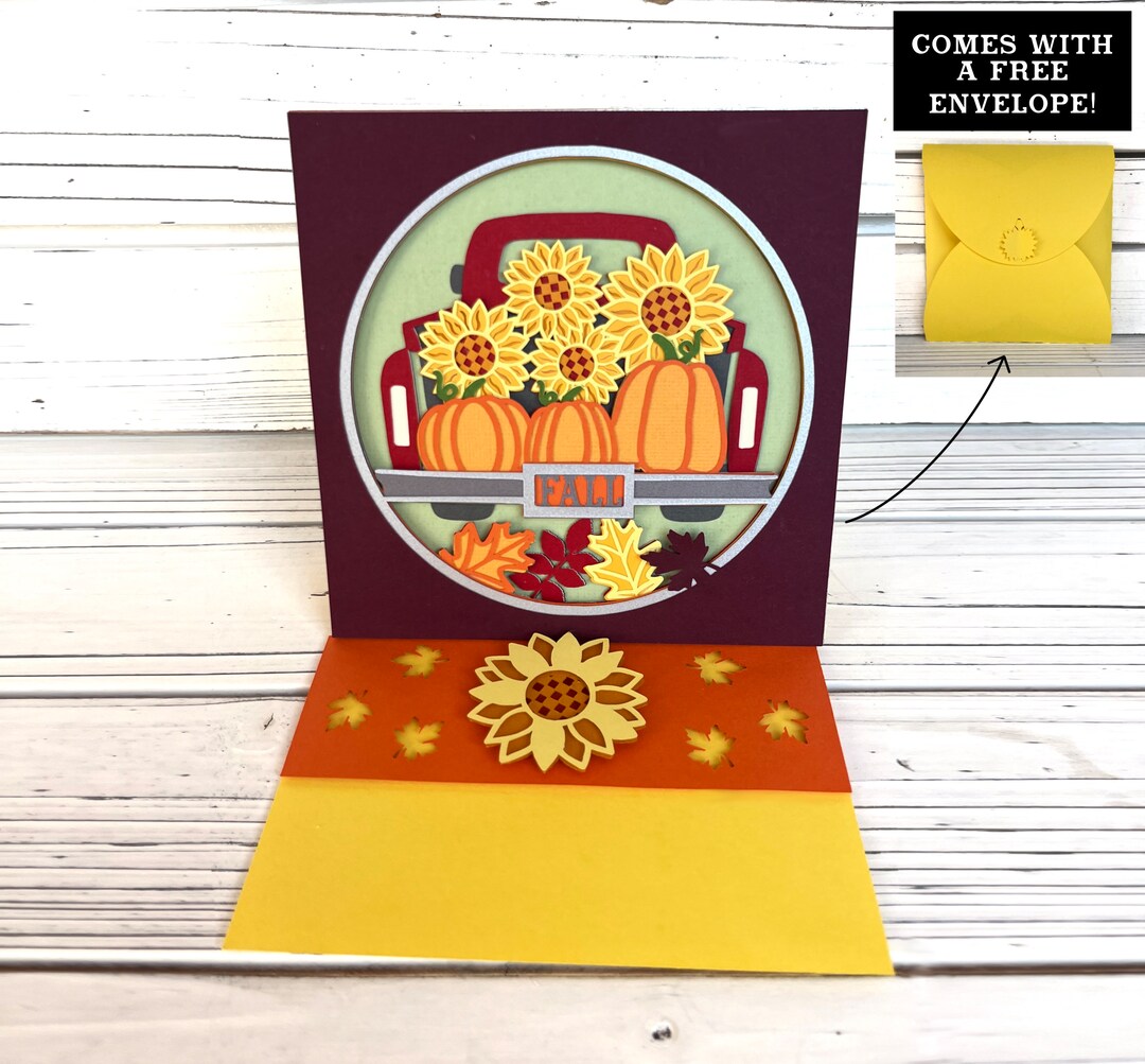 Easel Card Design Svg Bundle, Fall Easel Card Svg, Greeting Card Svg ...