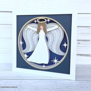 Angel Shadow Box Svg, Angel Shadow Box, Angel Svg, 3d Angel Svg, 3d Svg ...