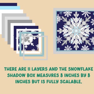 Snowflake Shadow Box Svg, Layered Svg, Shadow Box Svg, 3d Svg, Mandala ...