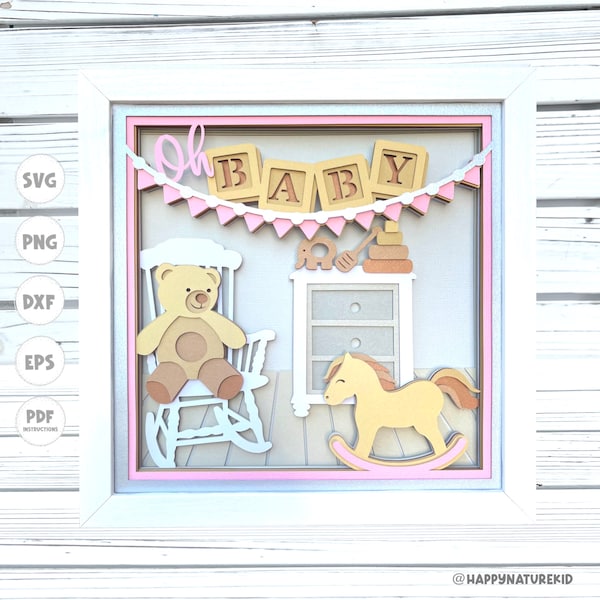 Baby Boy Shadow Box - Etsy