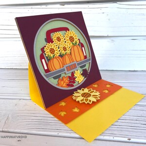 Easel Card Design Svg Bundle, Fall Easel Card Svg, Greeting Card Svg ...