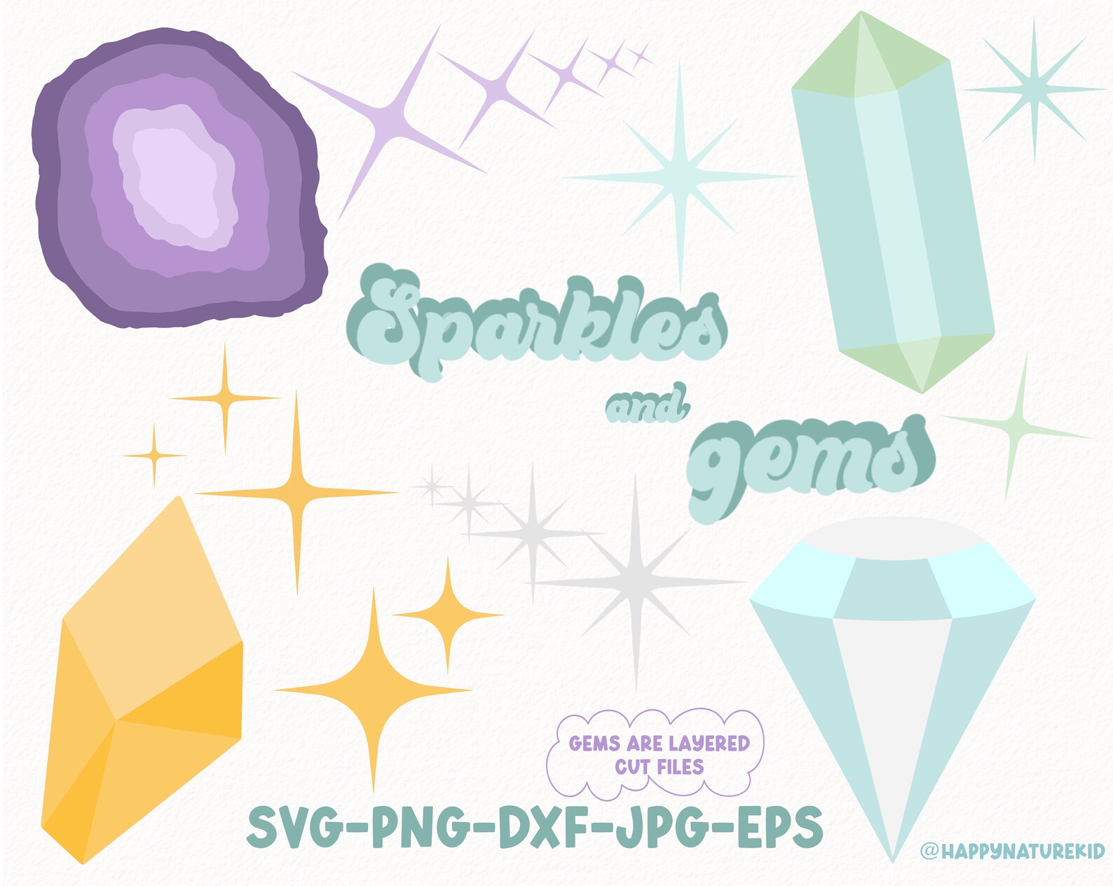 Sparkles Svg Gems Svg Sparkles Svg Bundle Cricut Svg - Etsy