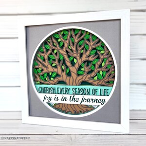 3d Summer Tree Shadow Box Svg, 3d Summer Svg, 3d Shadow Box Svg, 3d Svg ...