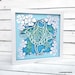 Flower Manta Ray Shadow Box Svg, Ocean Shadow Box Svg, Sea Creature ...