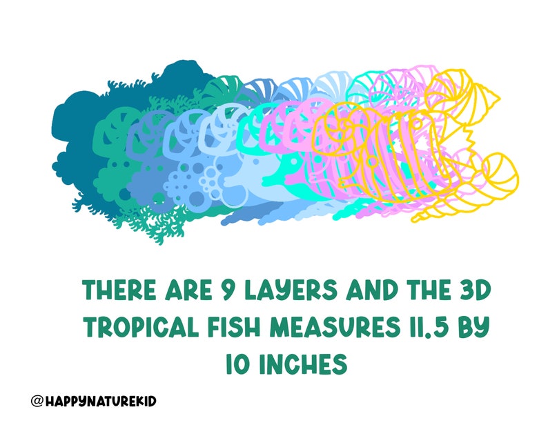 3d Tropical Fish Svg Fish Svg 3d Fish Svg Ocean Svg - Etsy Canada