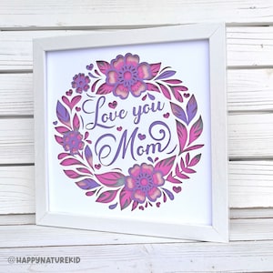Mother’s Day Shadow Box Svg, Mom Shadow Box Svg, Mum Svg , Nanny Svg ...