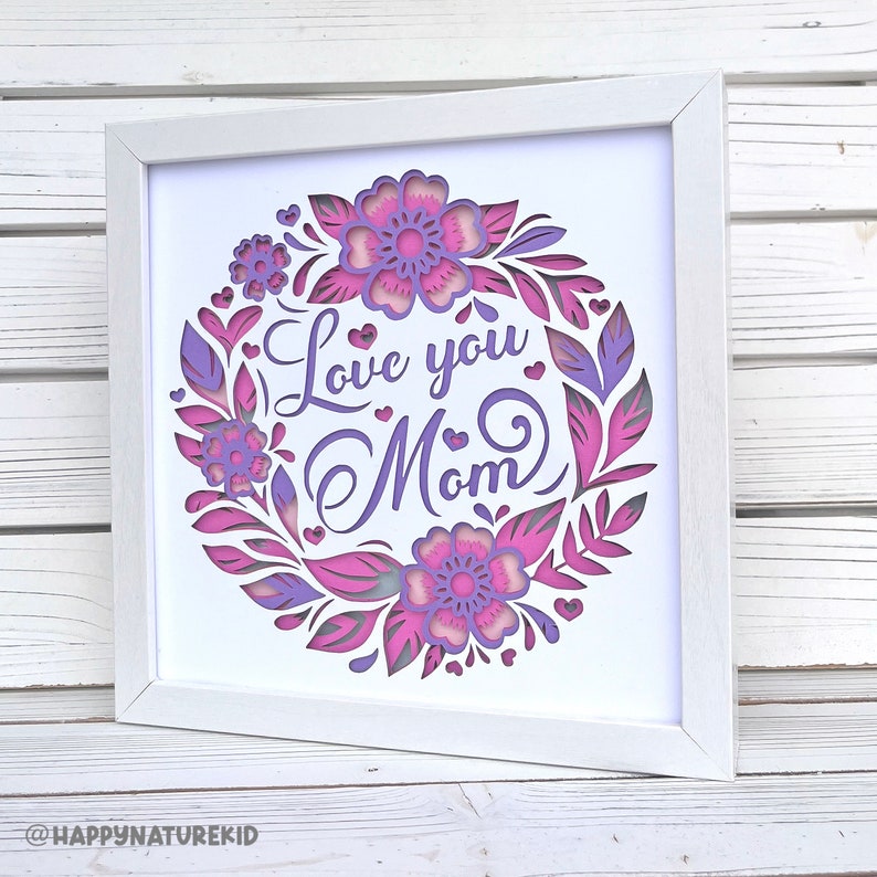 Mother’s Day Shadow Box Svg, Mom Shadow Box Svg, Mum Svg , Nanny Svg ...