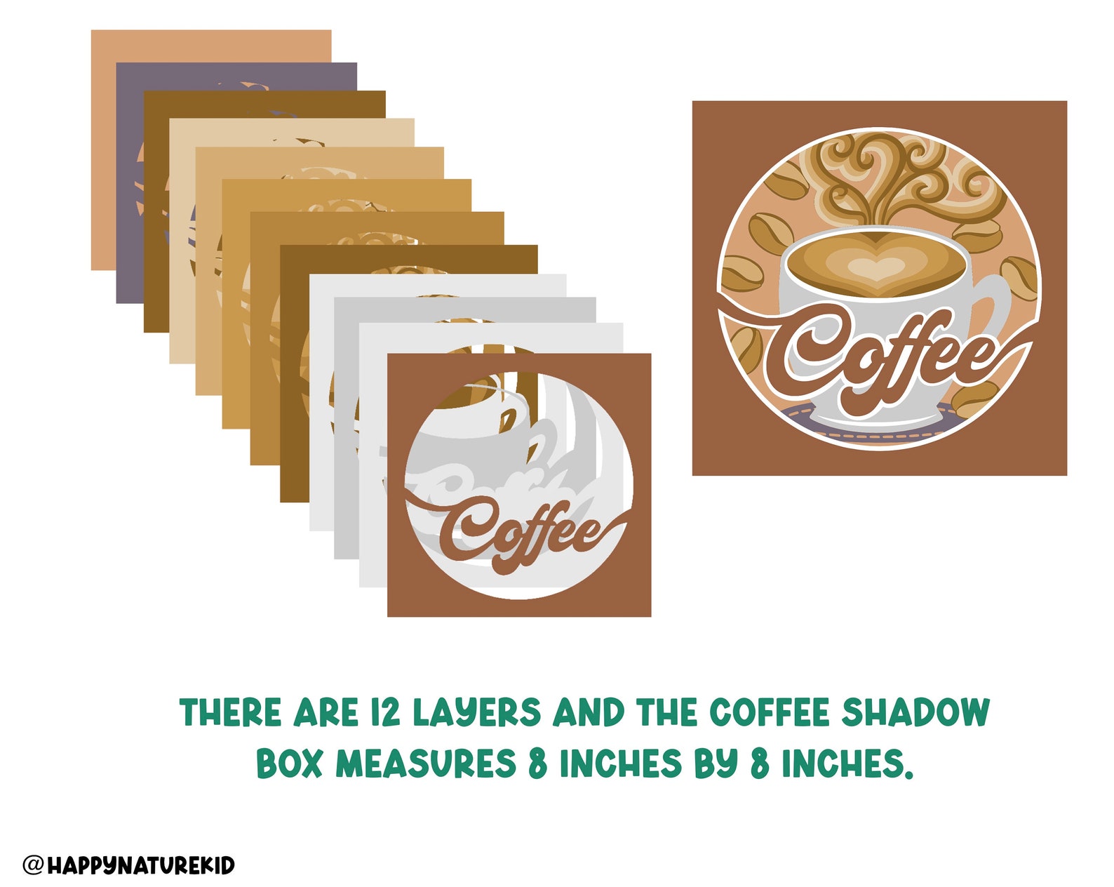 Coffee Shadow Box Svg Shadow Box Svg Coffee Svg Cricut Svg - Etsy UK