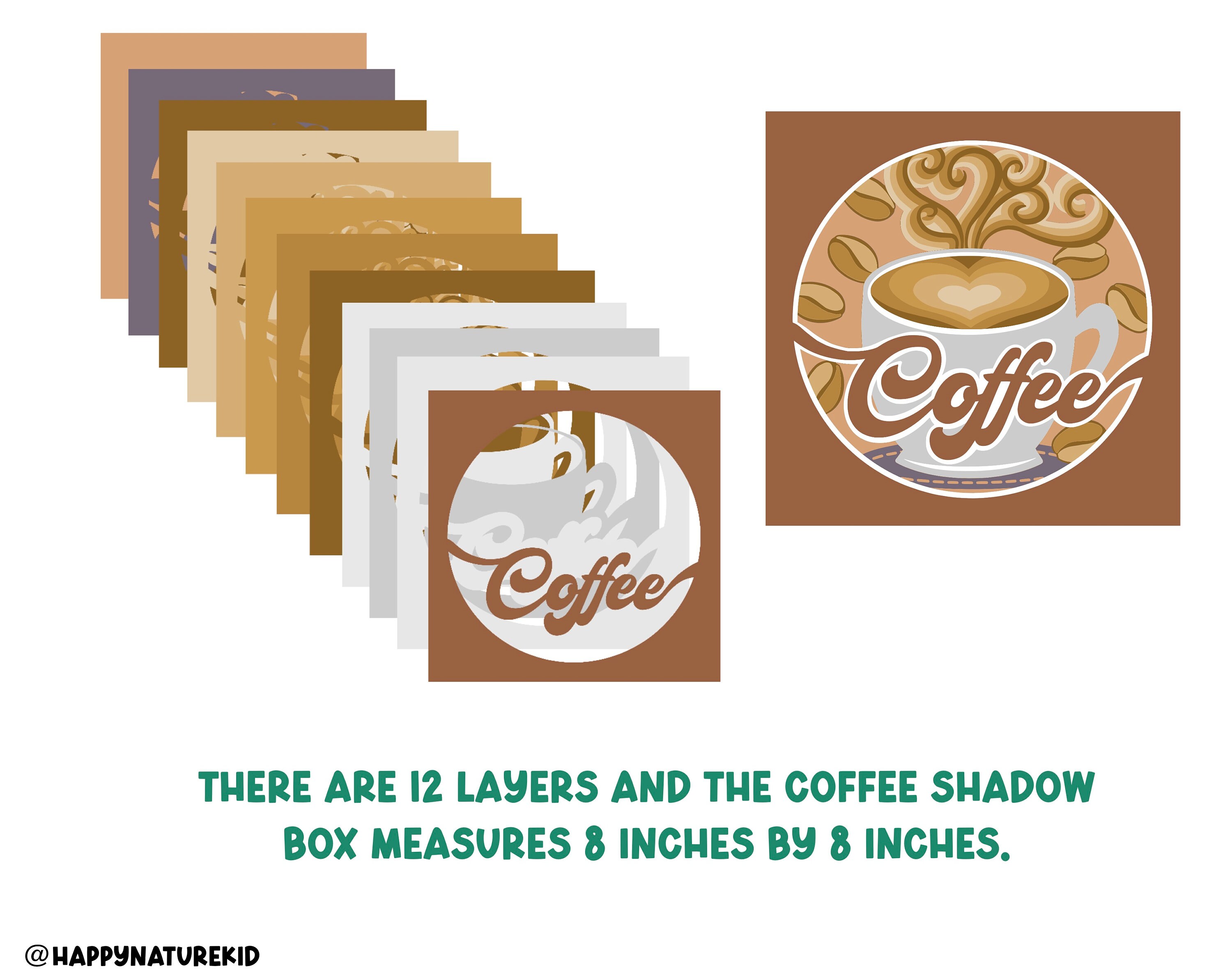 Coffee Shadow Box Svg Shadow Box Svg Coffee Svg Cricut Svg - Etsy UK