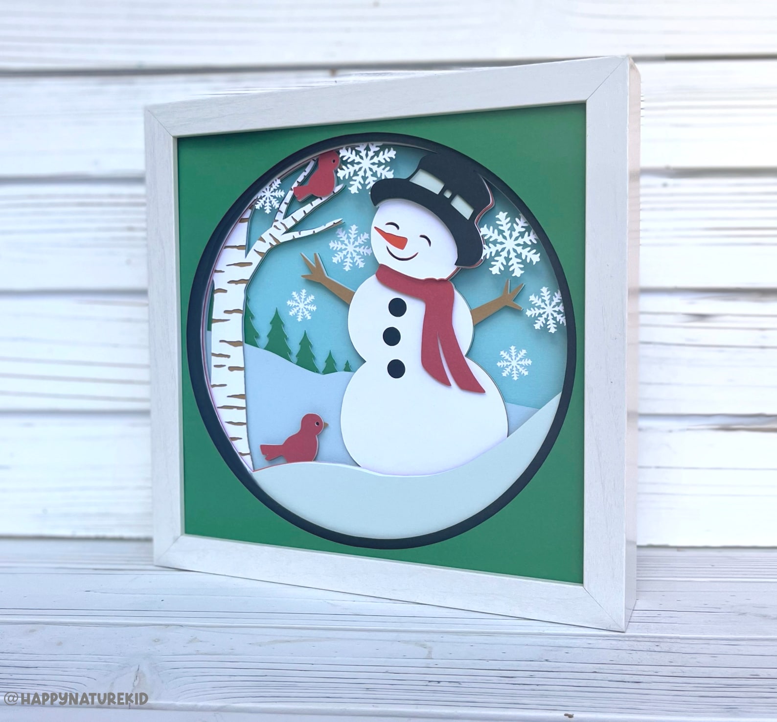 Snowman Shadow Box Svg Shadow Box Svg Christmas Shadow Box - Etsy Canada