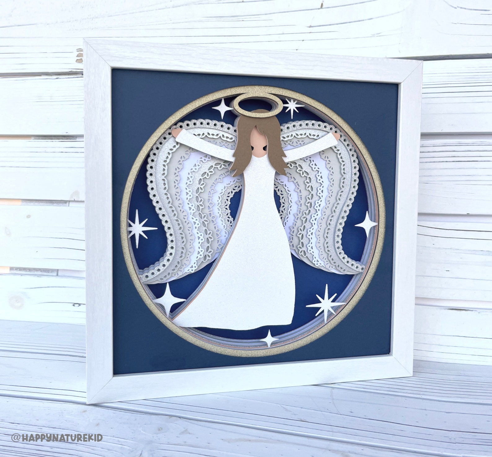Angel Shadow Box Svg, Angel Shadow Box, Angel Svg, 3d Angel Svg, 3d Svg ...