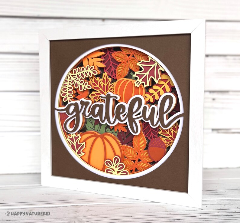 Grateful Shadow Box Svg 3d Layered Svg Shadow Box Svg - Etsy