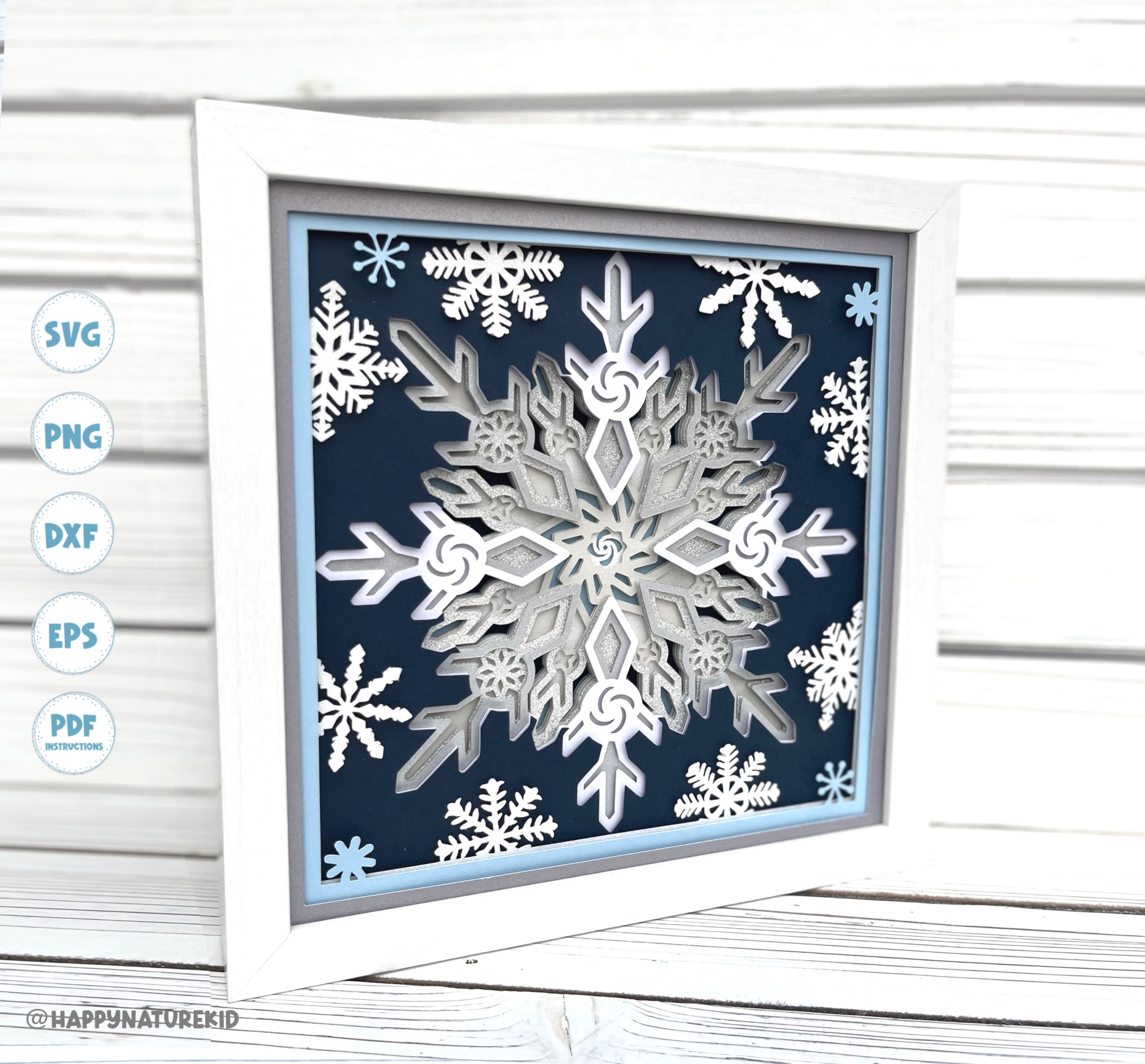 Snowflake Shadow Box Svg Layered Svg Shadow Box Svg 3d Svg - Etsy Canada