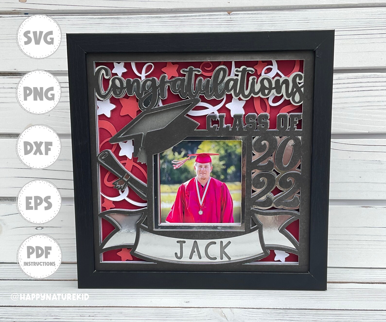 Graduation Shadow Box Svg Personalized Graduation Svg Class - Etsy Canada