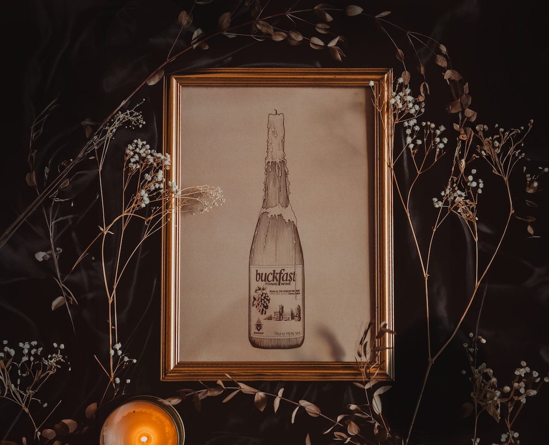 Buckfast - A4 Print - Dark Academia, Cottagecore, Witchy Aesthetic ...