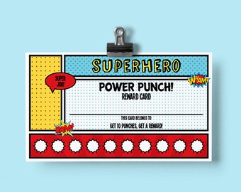 PDF: Good Behavior Punch Card Reward Card for Kids
