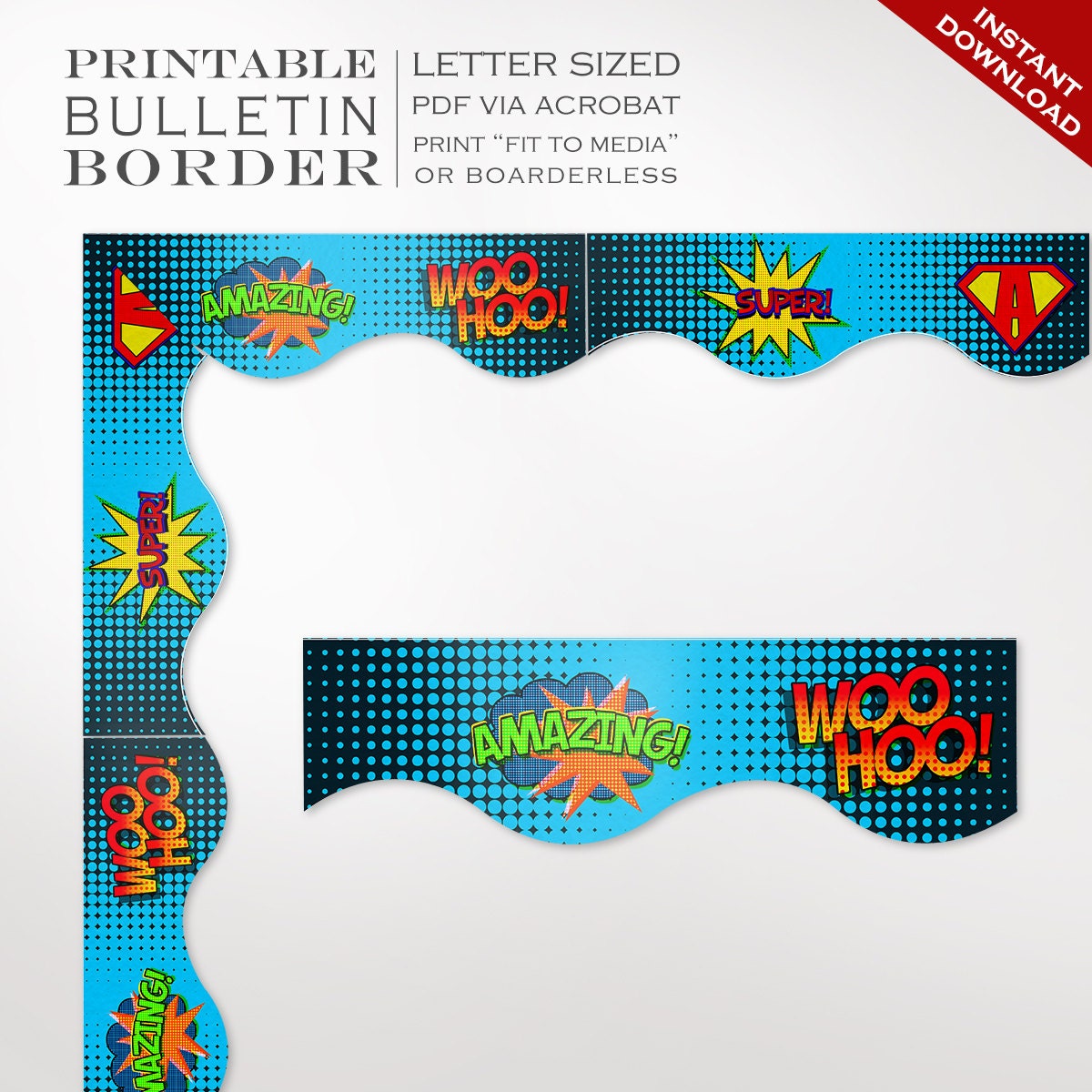 Superhero Border For Classrooms