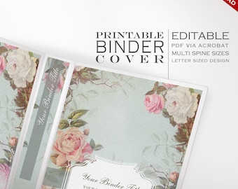 Binder Cover - Printable Editable Rainbow Stripes Theme Instant ...