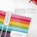 Filofax Binder Dividers Printable Editable Rainbow Ombre